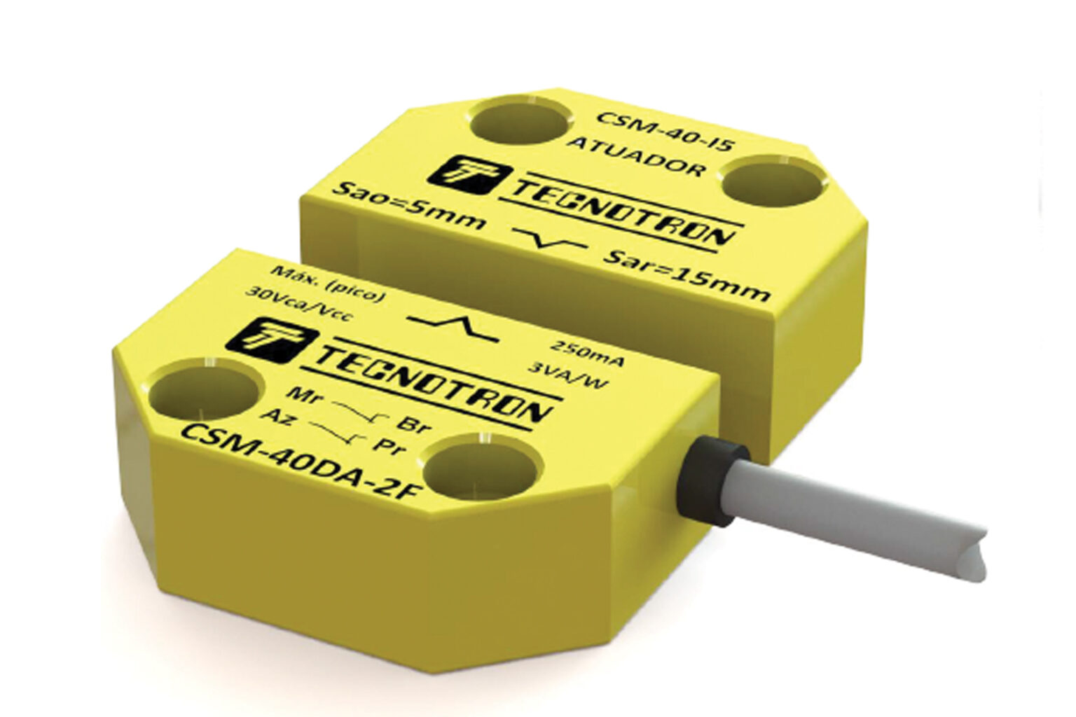 Sensor Magnético de Segurança Tecnotron CSM-40 - MAX Soluções em Automação